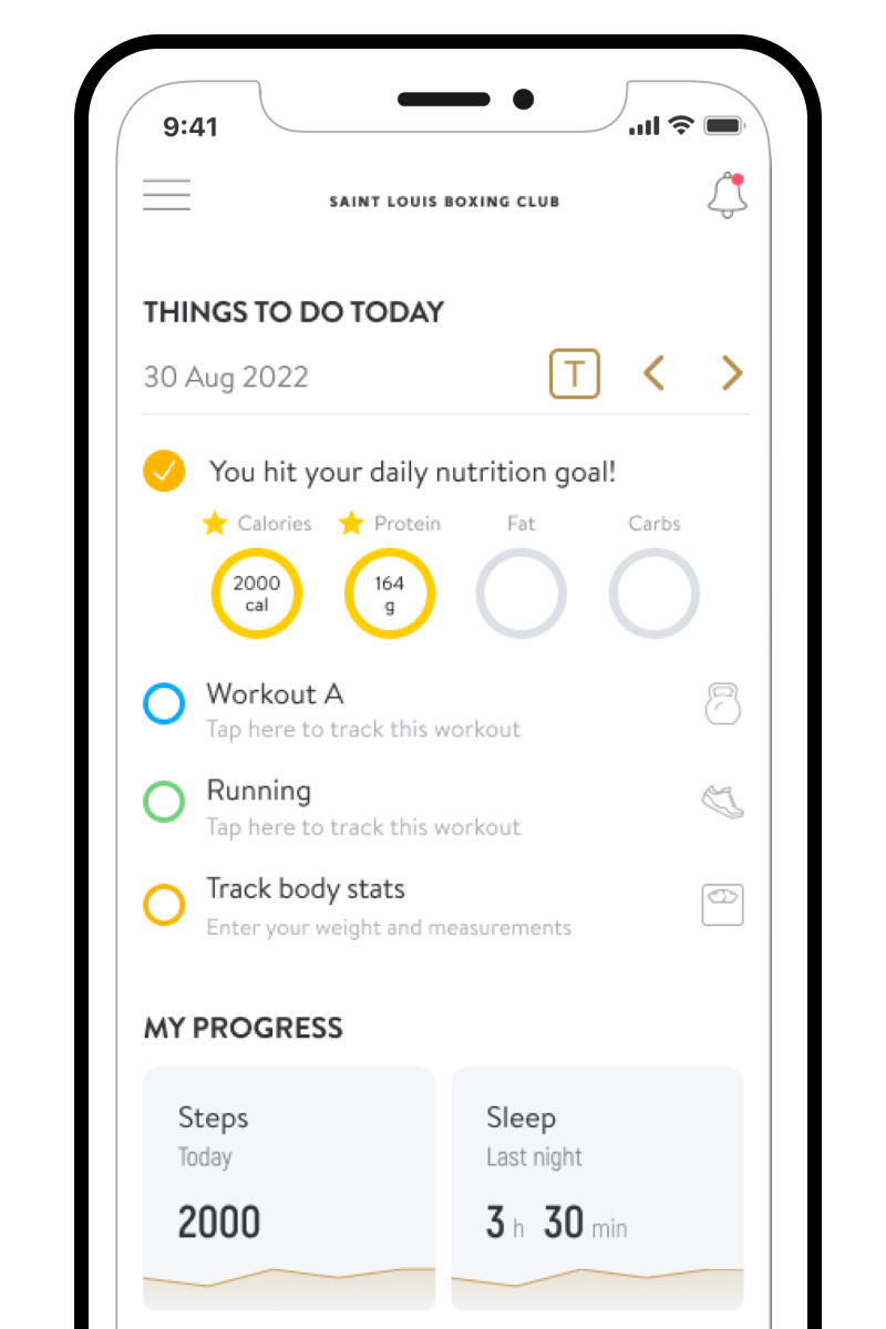 Training App - St. Louis Boxing Club