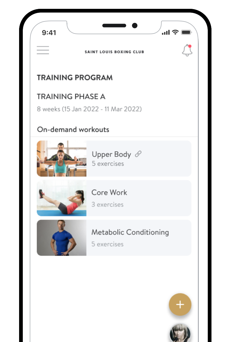 Training App - St. Louis Boxing Club